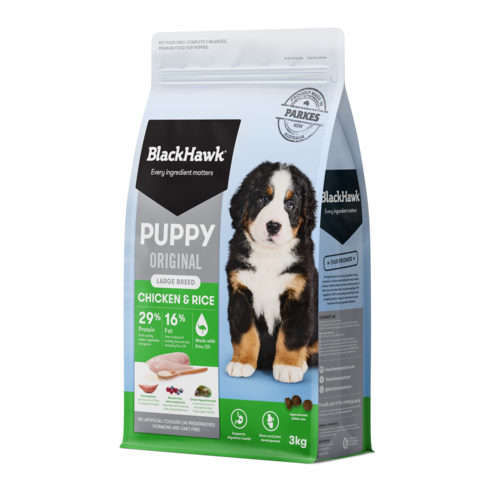 Large Breed Puppy Food | Chicken & Rice | Black Hawk - Black Hawk